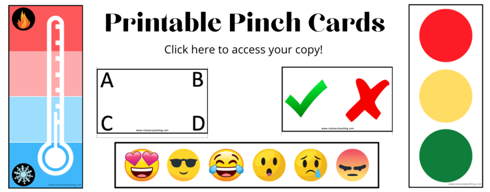 How to Engage All of Your Students with Pinch Cards - Visionary Teaching