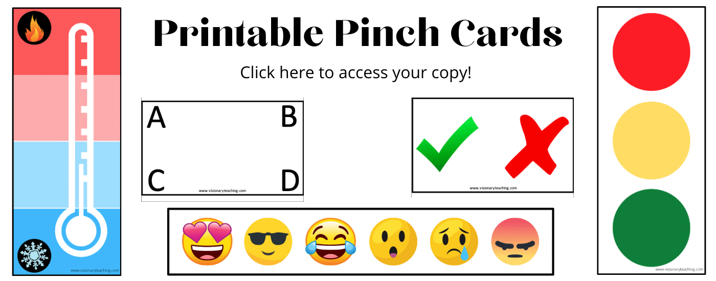 How to Engage All of Your Students with Pinch Cards - Visionary Teaching